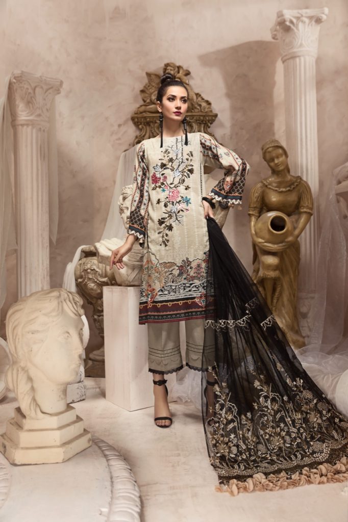 Ittehad Premium series three piece ensembles, winter collection 2019
