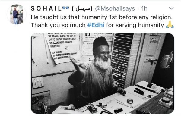 Pakistanis Pay Tribute to Abdul Sattar Edhi! - Niche