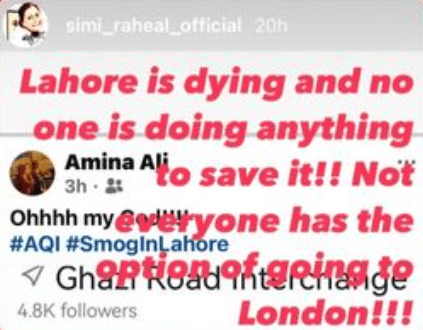'Lahore is dying': Simi Raheal, celebrities criticize slow government ...